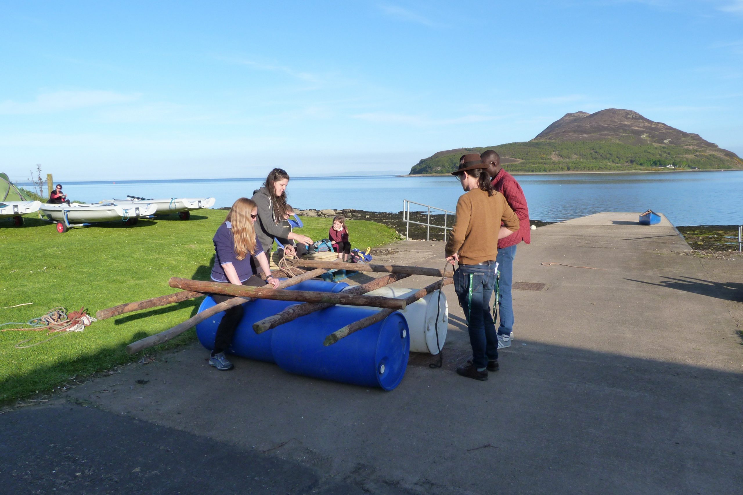 Raft building – Arran Outdoor